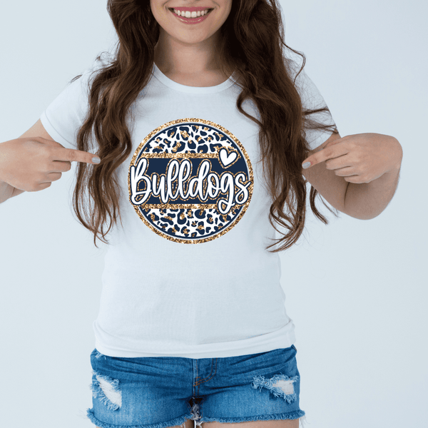 Bulldogs Glitter And Leopard Print – Color Custom Prints