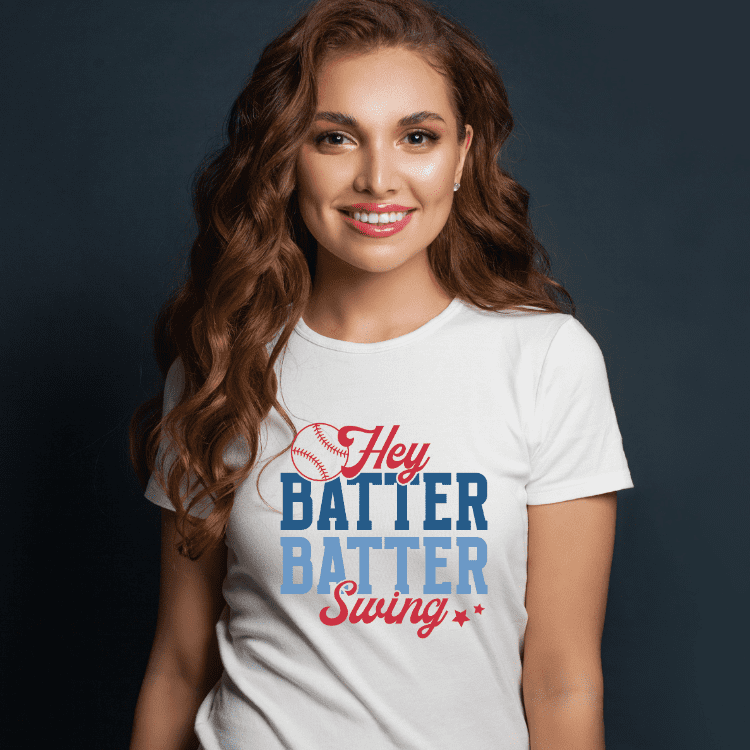 Hey Batter Batter Swing Retro – Color Custom Prints