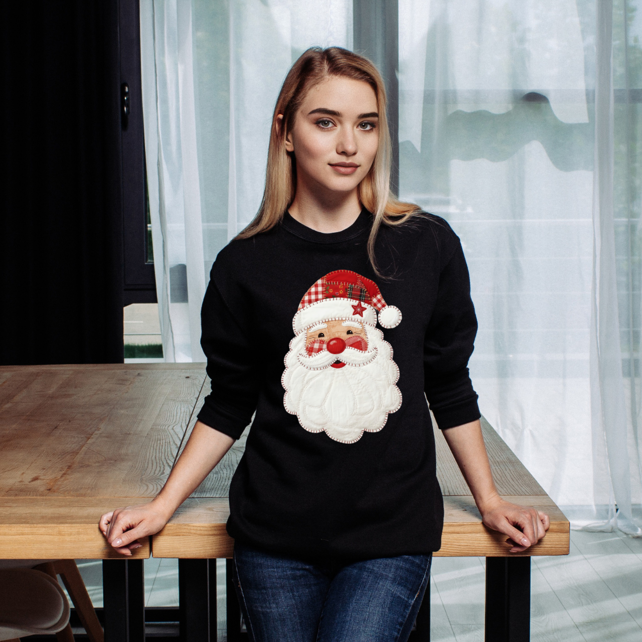 Quilted Santa – Color Custom Prints