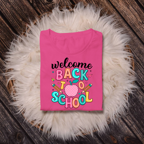 Welcome Back To School Bright Polka Dot – Color Custom Prints
